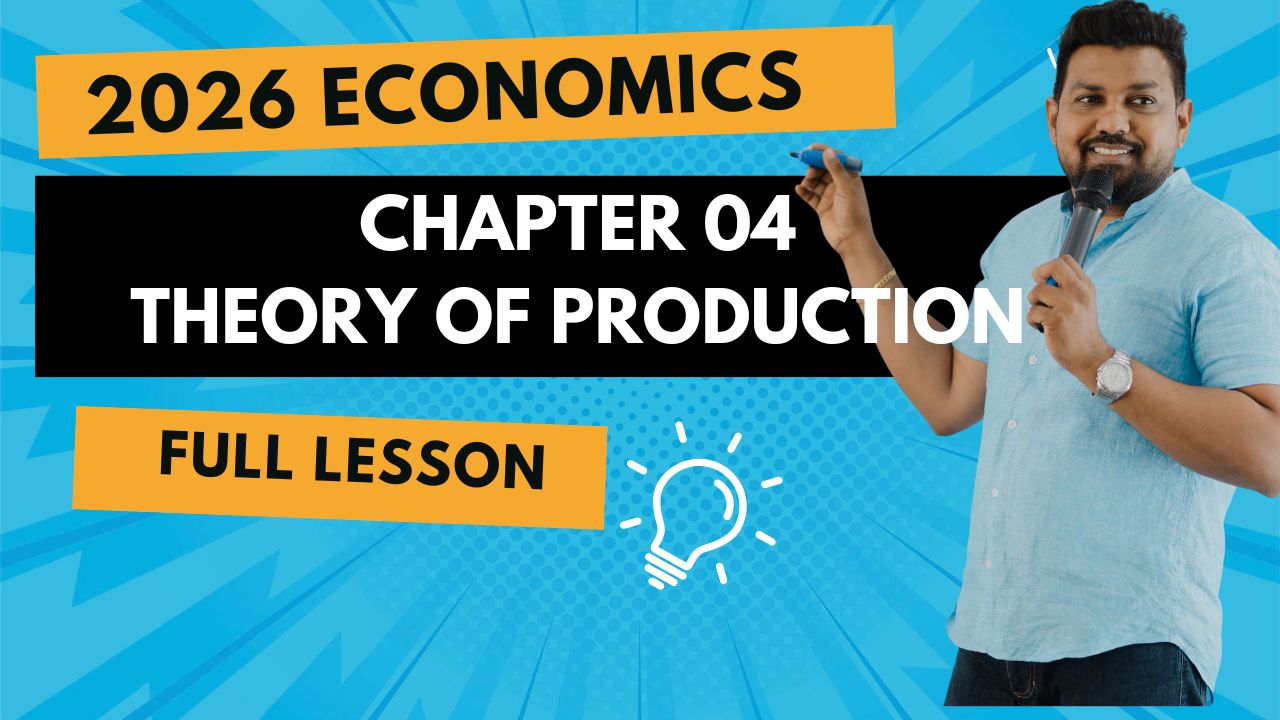 2026 Economics Theory | Chapter 04 | Theory of Production (Full Lesson ...